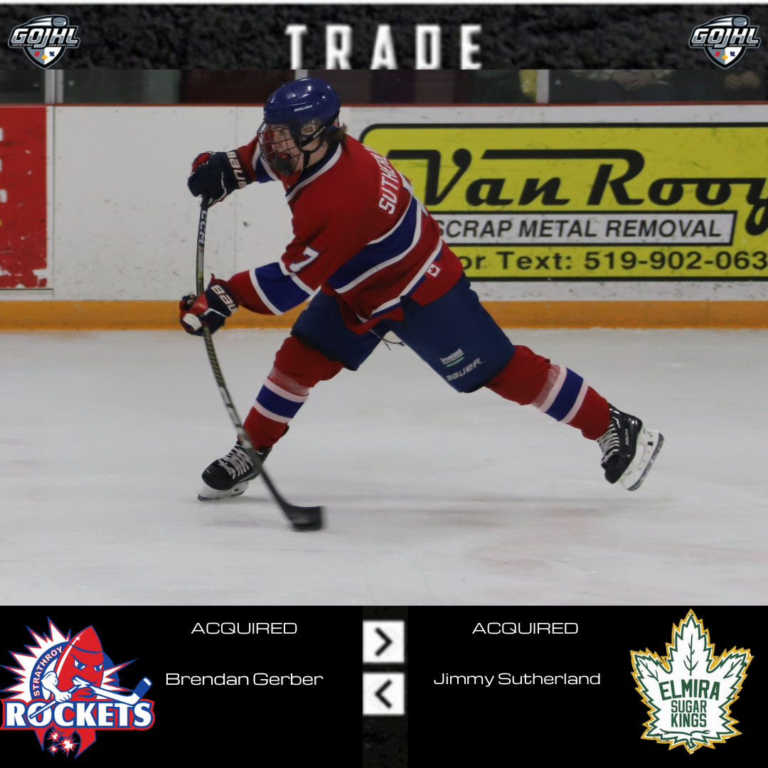 BLOCKBUSTER Trade Announcement: Jimmy Sutherland to Elmira, Brendan ...